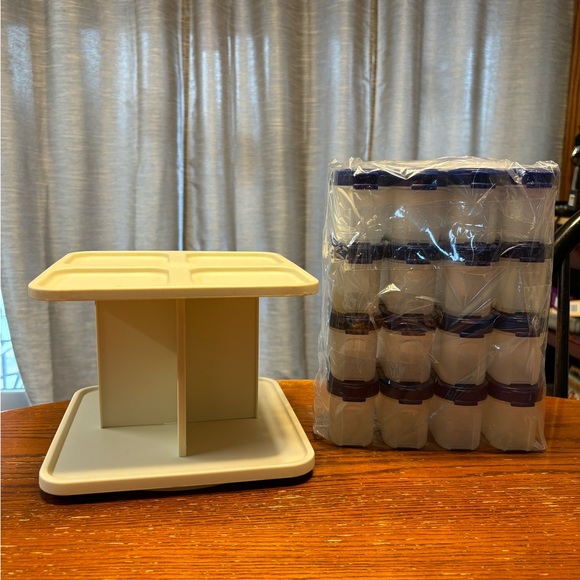 Tupperware | Kitchen | Tupperware Spice Containers And Rack | Poshmark